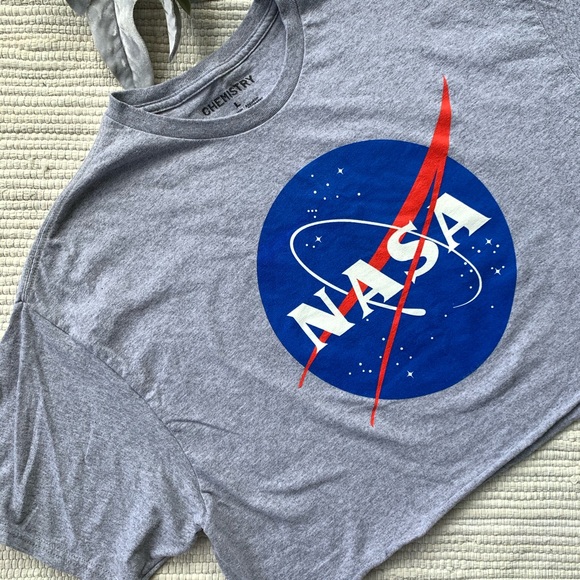 Urban Outfitters | Tops | Nasa Gray Oversized Crop Top A47 | Poshmark